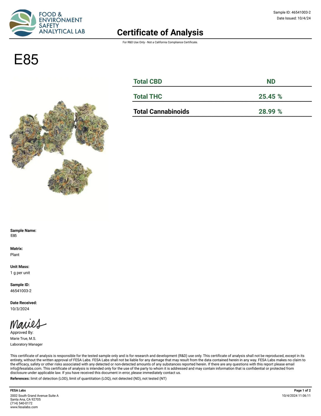 Frisco Labs - E-85 Gas THCA Strain For Sale | Frisco Labs Exclusive